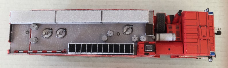 Papercraft Kit Fire Truck 3d Paper Model Crafting Kit PDF Plans to ...