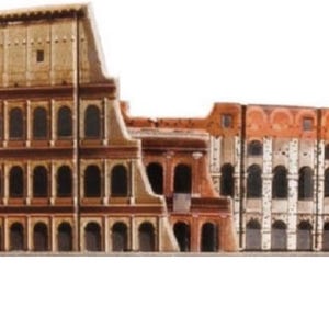 Papercraft Kit the Colosseum Rome Simple 3d Paper Model Crafting Kit ...