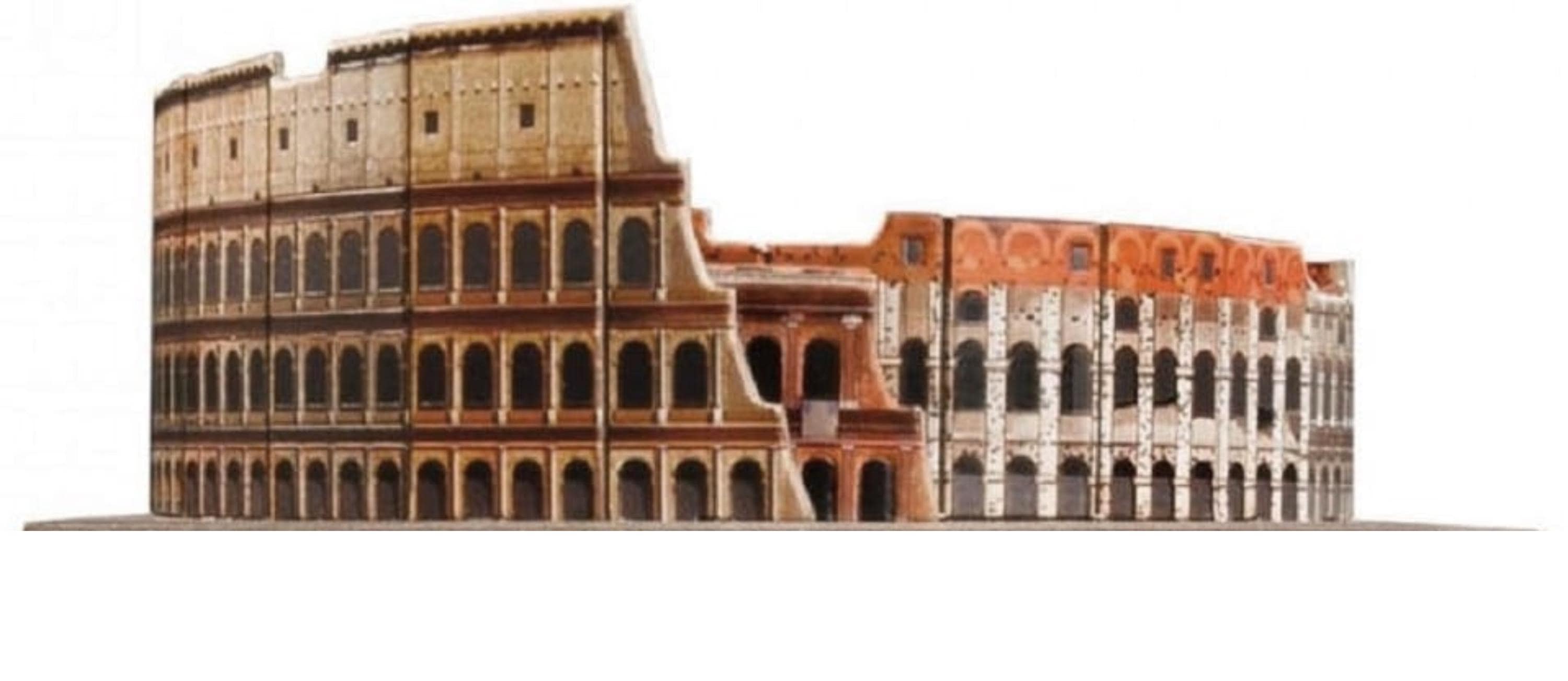 Papercraft Kit the Colosseum Rome Simple 3d Paper Model Crafting Kit ...