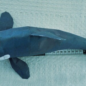 Papercraft Kit Orca Whale 3d Paper Model Crafting Kit PDF Plans to ...
