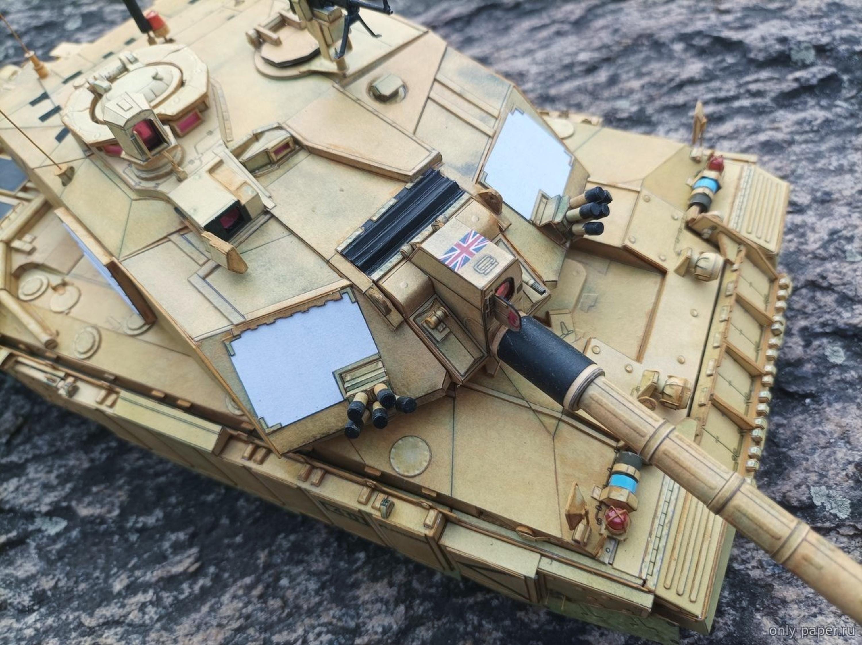 Papercraft Kit Challenger 2 Tank 3d Paper Model Crafting Kit PDF Plans ...