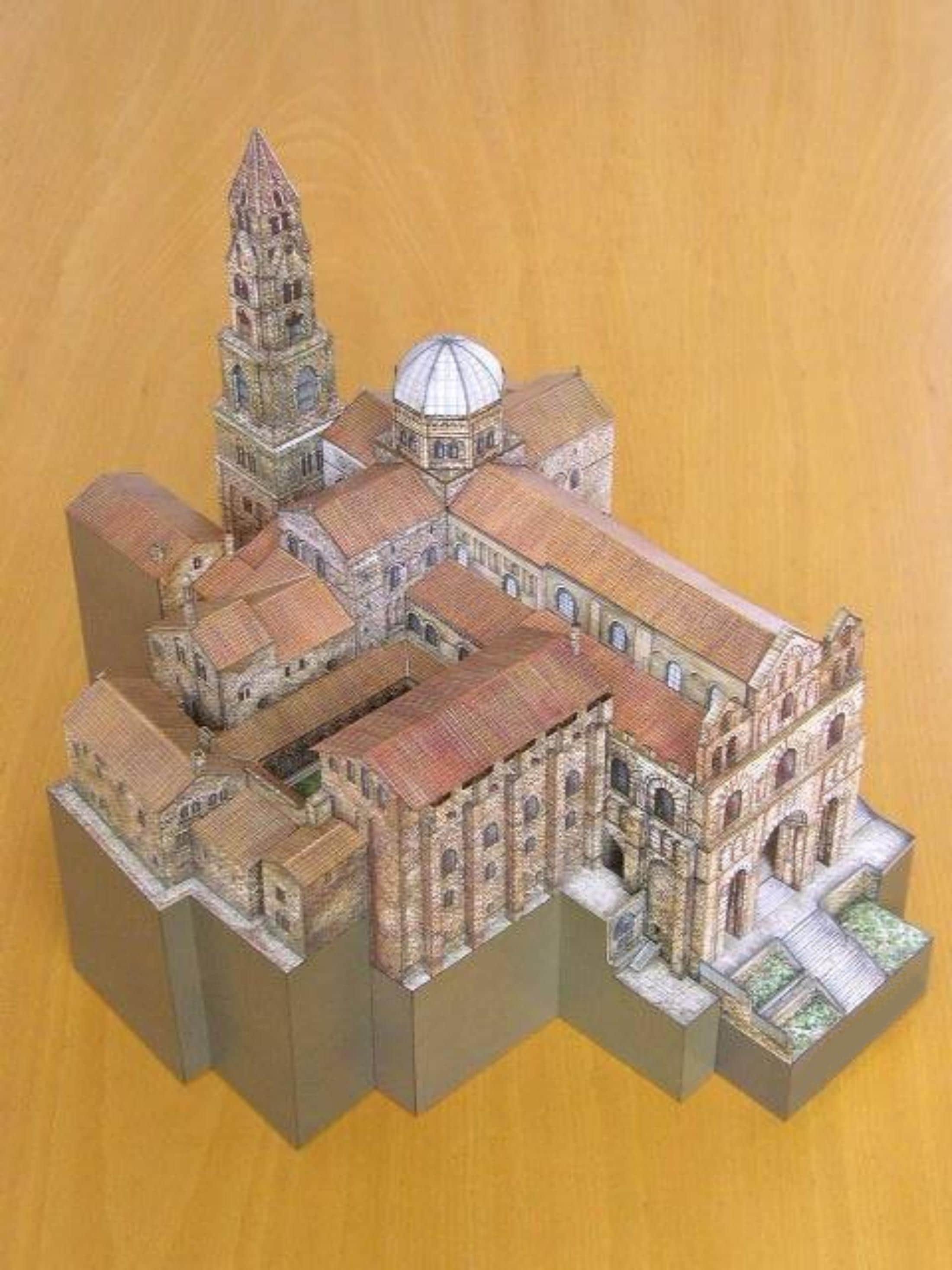Papercraft Kit Cathedral Le Puy 3d Building Paper Model Crafting PDF ...