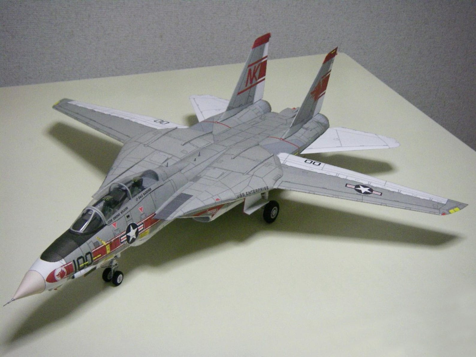Papercraft Kit F-14A Tomcat Airplane 3d Paper Model Crafting Kit PDF ...