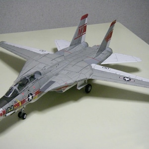 Papercraft Kit F-14A Tomcat Airplane 3d Paper Model Crafting Kit PDF ...