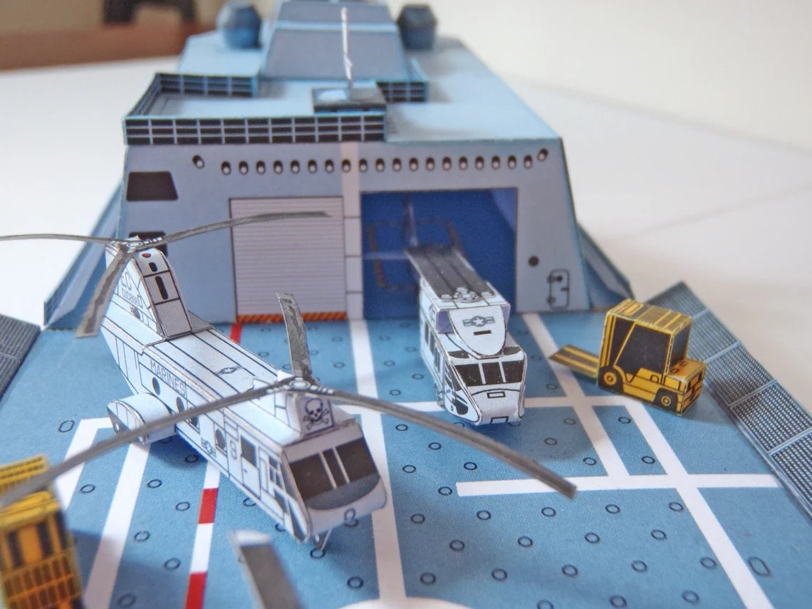 Papercraft Kit Independence Ship 3d Paper Model Crafting Kit PDF Plans ...