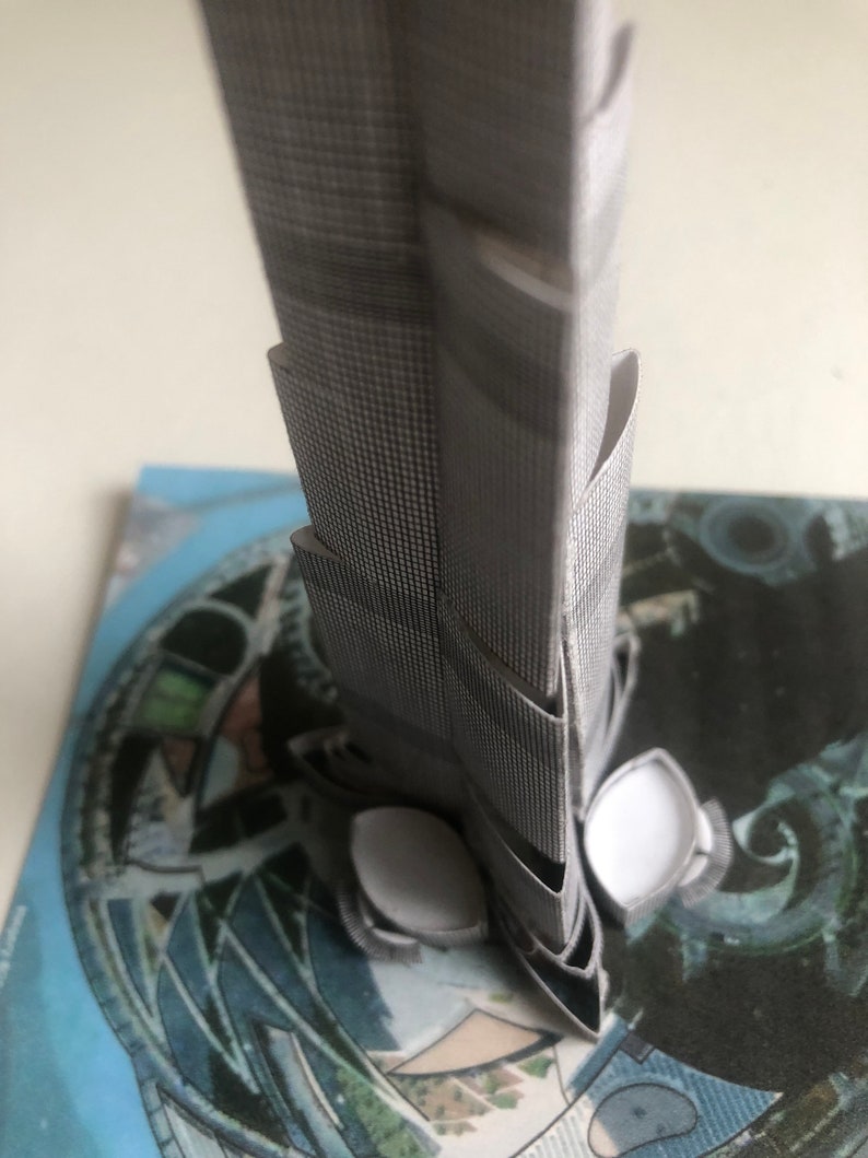 Burj Khalifa Dubai 3d Paper Model Kit. PDF File With Plans to Print ...