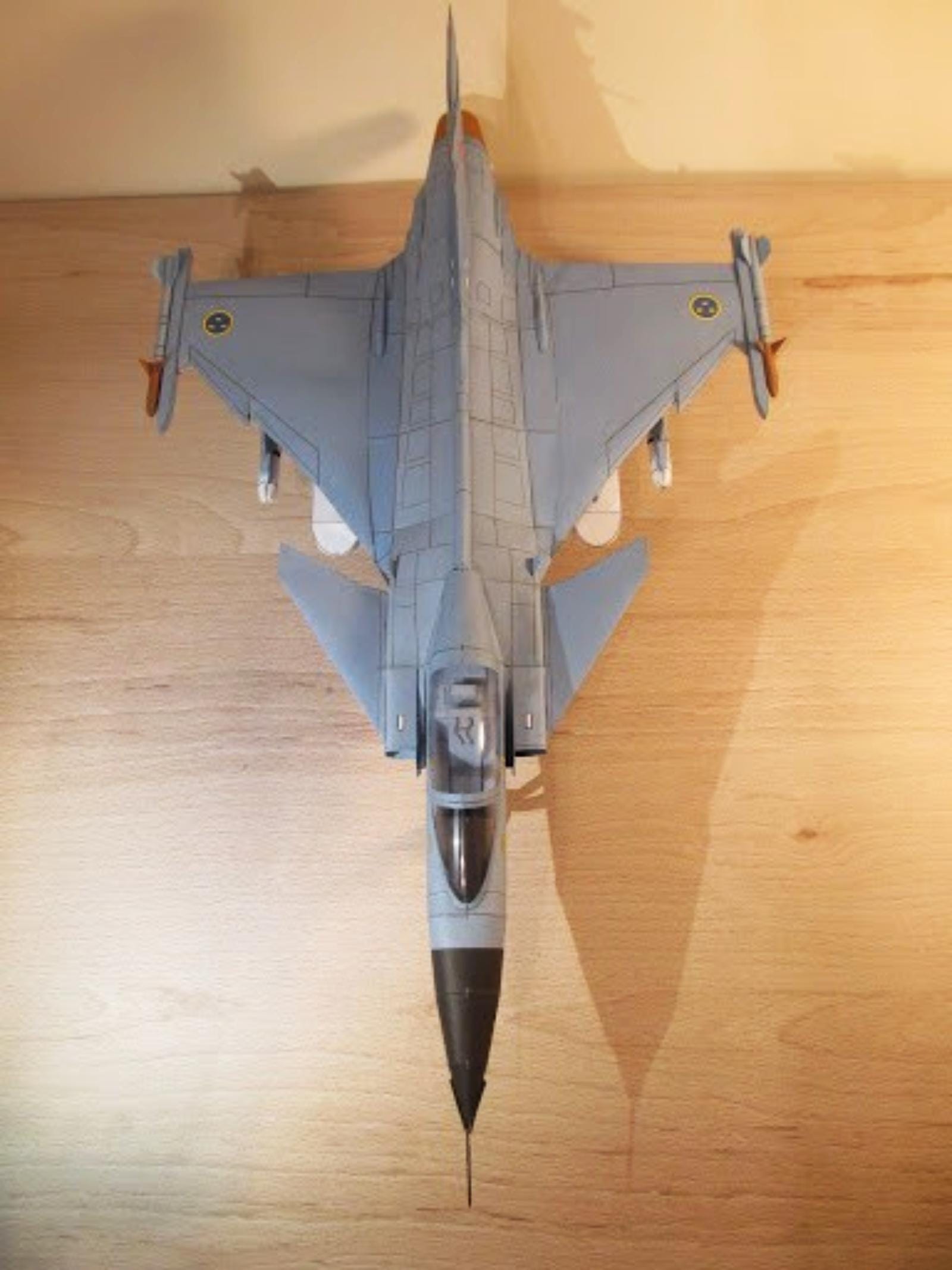 Papercraft Kit Gripen JAS-39 Saab Airplane 3d Paper Model Crafting Kit ...
