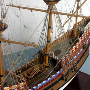 Papercraft Kit Mayflower Sailing Ship 3d Paper Model Crafting Kit PDF ...