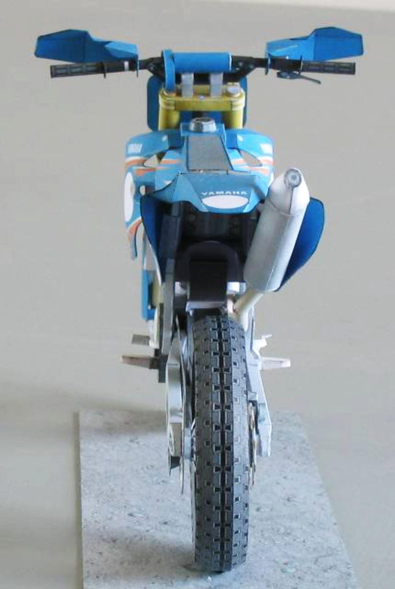 Papercraft Kit YZ450FM Yamaha Motorcycle Motocross 3d Paper Model ...