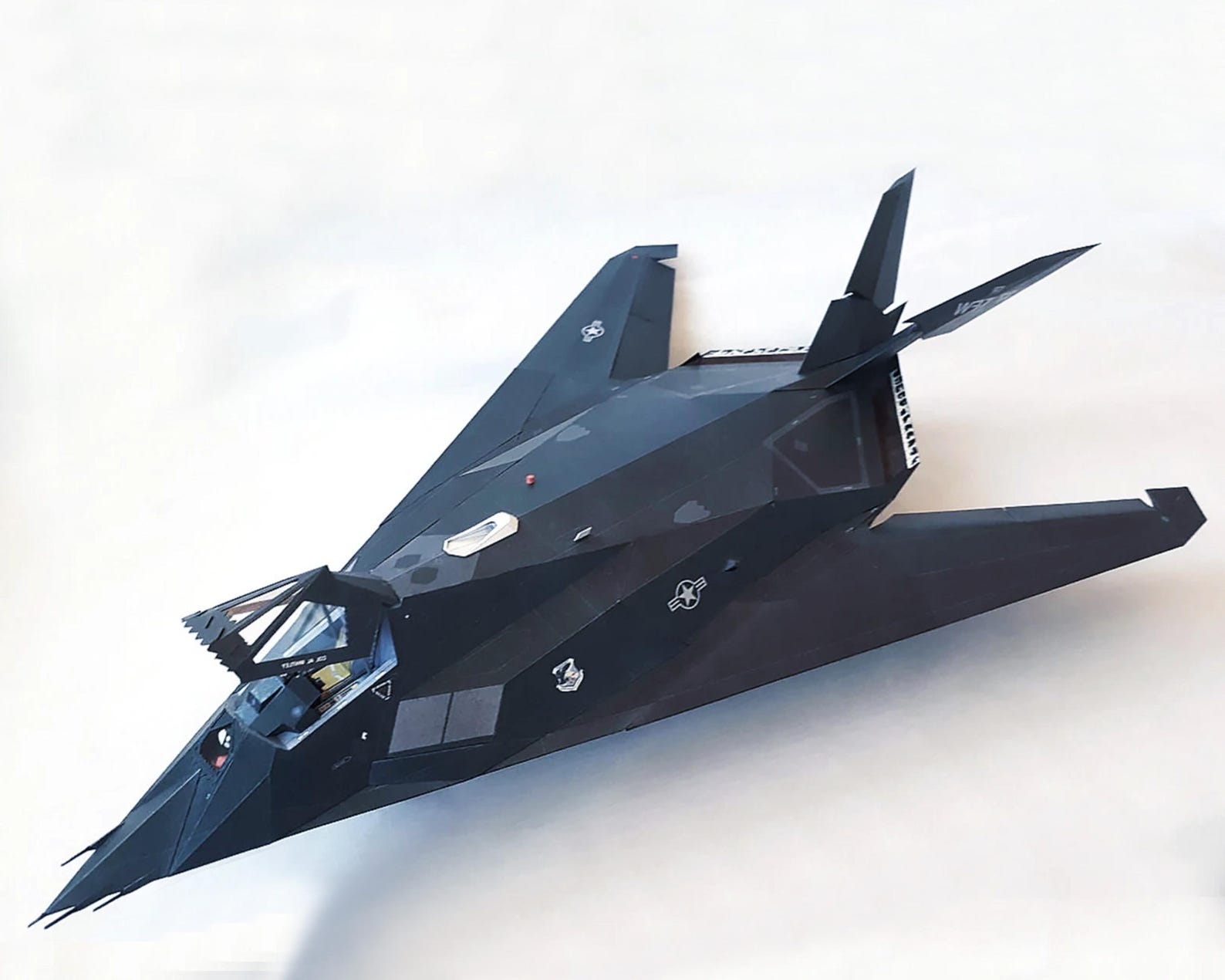 Papercraft Kit F-117 Nighthawk Plane 3d Paper Model Crafting PDF Plans ...