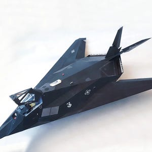 Papercraft Kit F-117 Nighthawk Plane 3d Paper Model Crafting Kit PDF ...