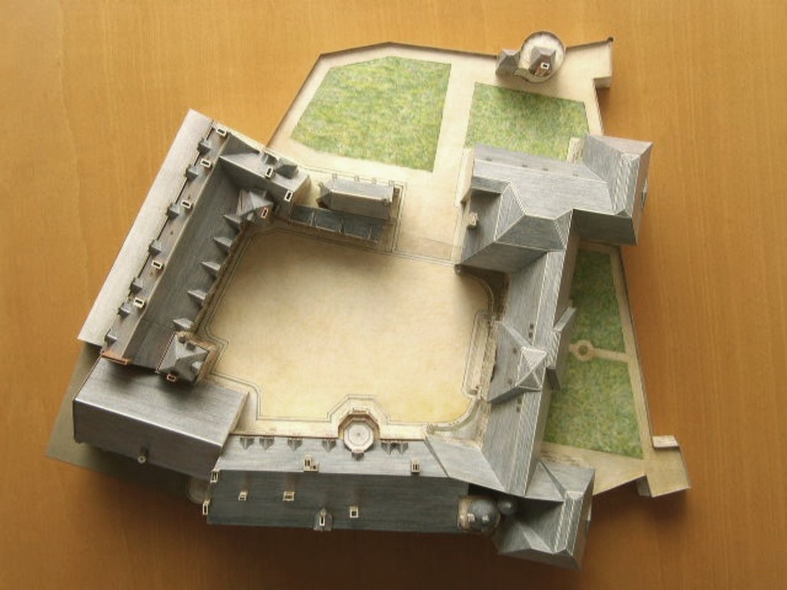 Papercraft Kit Chateau De Blois 3d Paper Model Crafting Kit PDF Plans ...