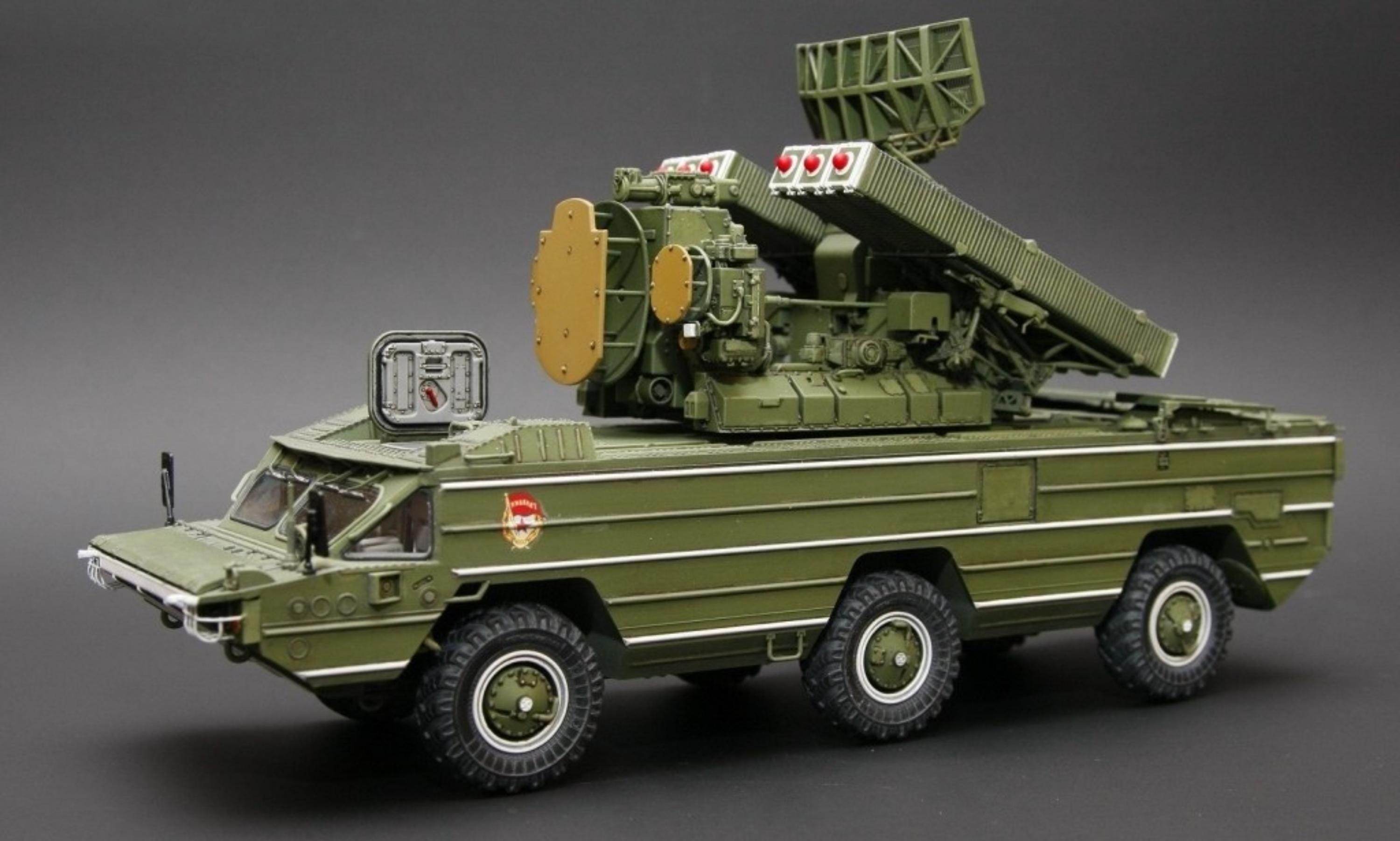Papercraft Kit Launcher and Radar Heavy Vehicle 9K33 Osa 3d Paper Model ...