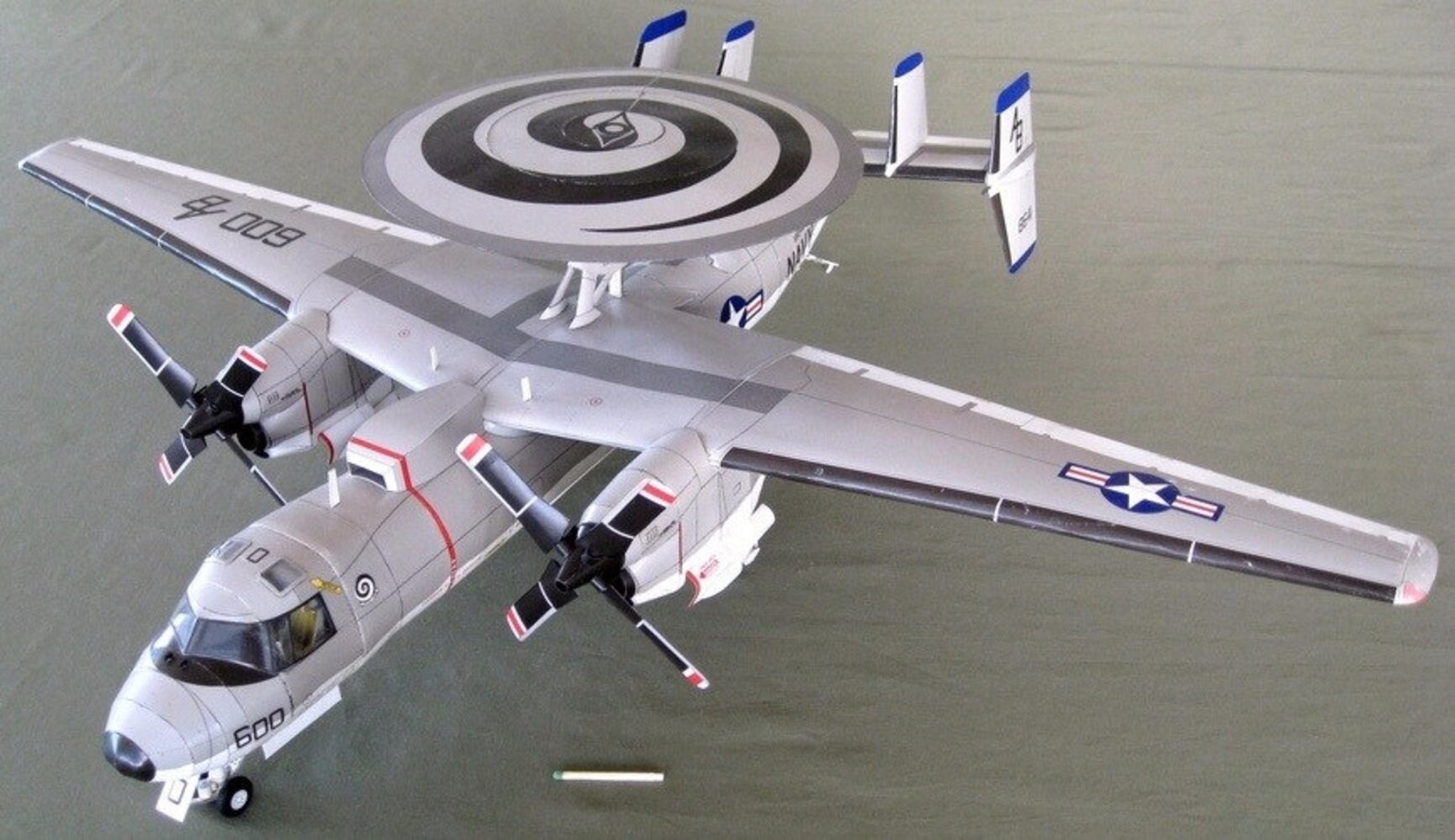 Papercraft Kit E-2 Hawkeye Airplane 3d Paper Model Crafting Kit PDF ...