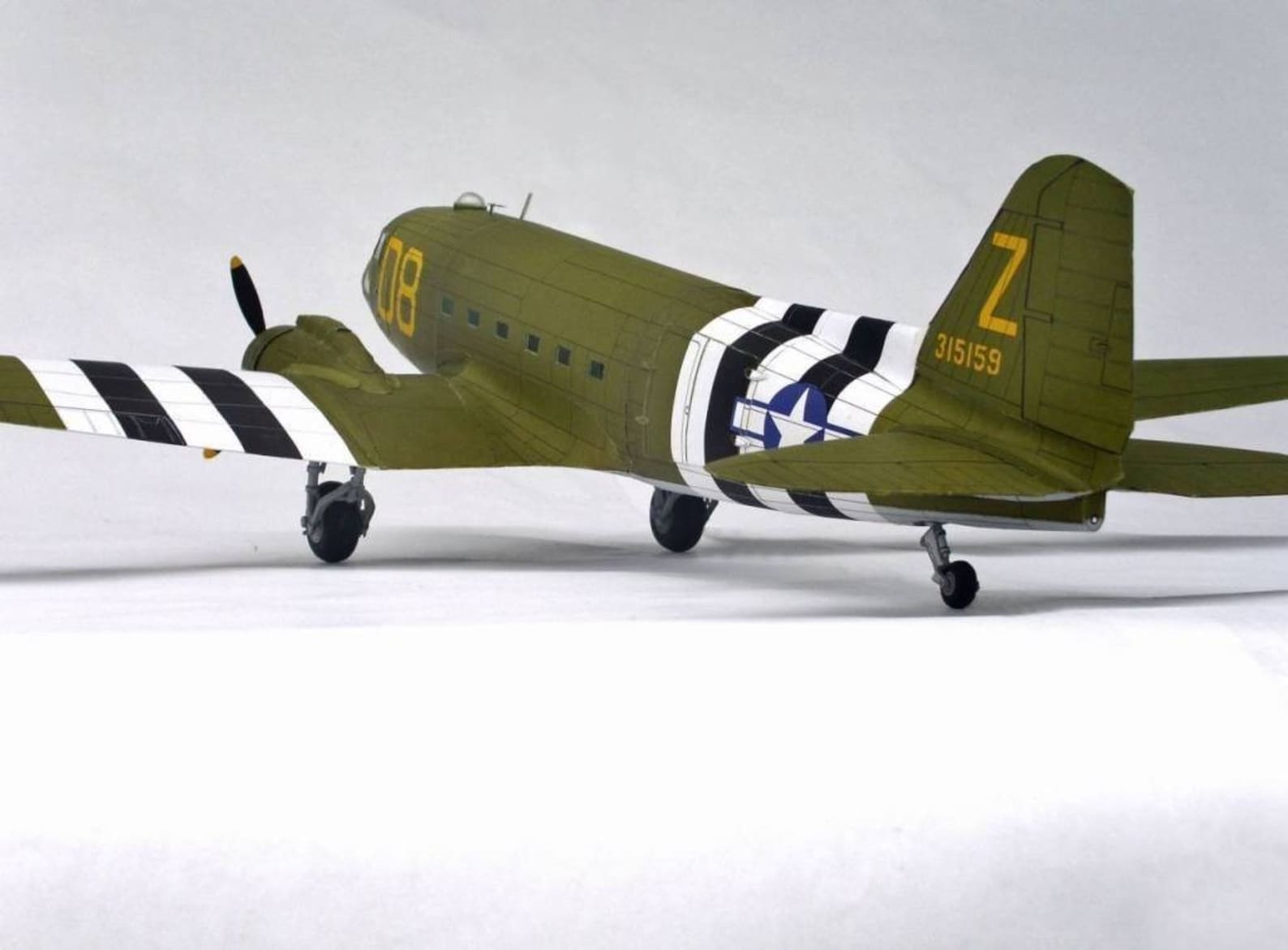 Papercraft Kit Douglas C-47 Skytrain Airplane 3d Paper Model Crafting ...