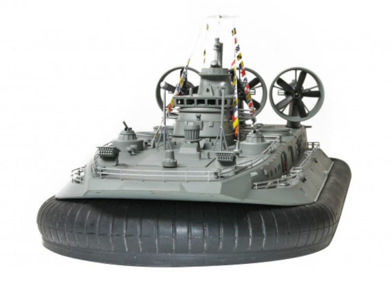 Papercraft Kit Hovercraft 3d Paper Model Crafting Kit PDF Plans to Print Cut & Glue DIY Paper ...