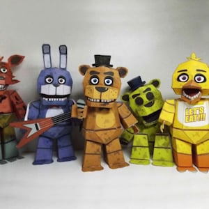 Papercraft Five Nights at Freddy's 3d Paper Model Crafting Kit PDF ...