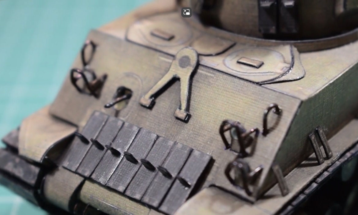 Papercraft Kit Sherman Tank 3d Paper Model Crafting Kit PDF Plans to ...