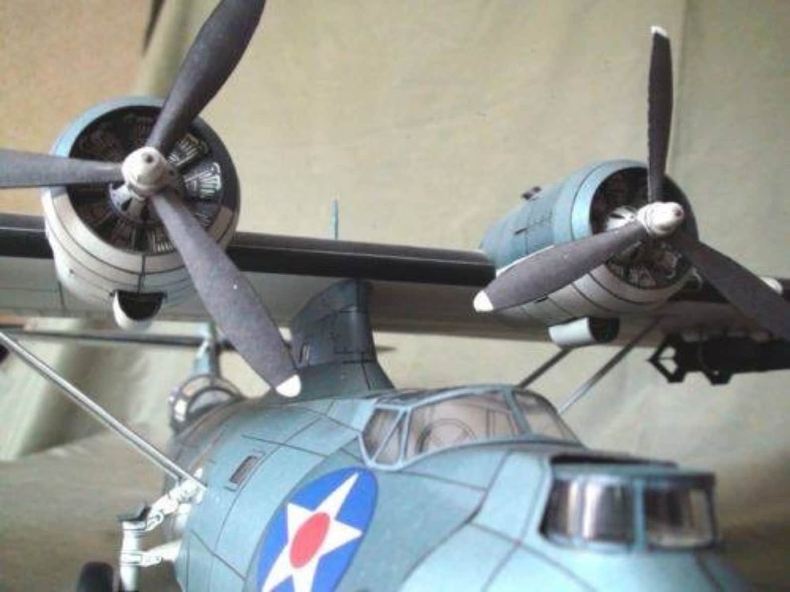 Papercraft Kit PBY Catalina Airplane 3d Paper Model Crafting Kit PDF ...