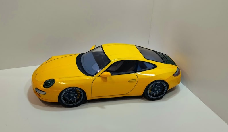 Papercraft Kit Porsche 911 GT3 Car 3d Paper Model Crafting Kit PDF ...