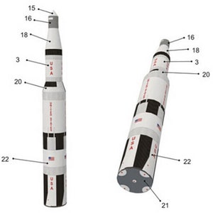 Papercraft Kit Saturn Spaceship 3d Paper Model Crafting Kit PDF Plans ...