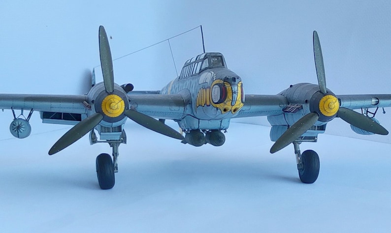 Papercraft Kit Messerschmitt Bf 110 Airplane 3d Paper Model Crafting ...