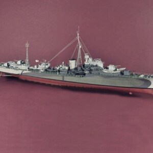 Papercraft Kit HMS Saumarez Destroyer 3d Paper Model Crafting Kit PDF ...