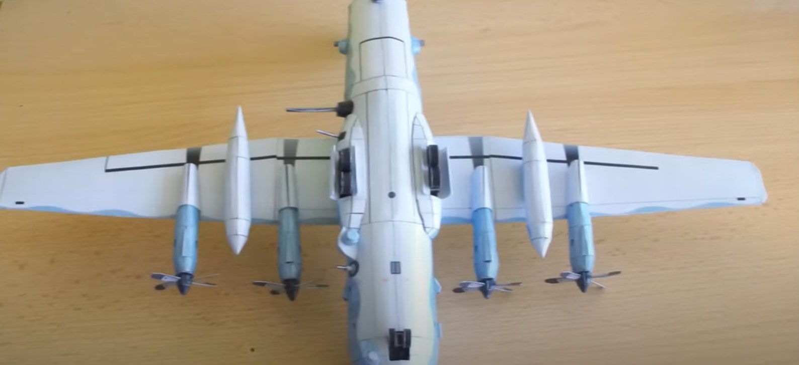 Papercraft Kit C-130 Hercules Airplane 3d Paper Model Crafting Kit PDF ...