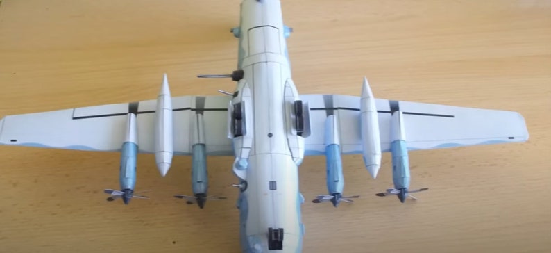 Papercraft Kit C-130 Hercules Airplane 3d Paper Model Crafting Kit PDF ...