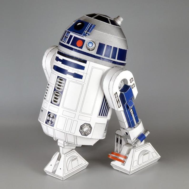 Papercraft Star Wars R2-D2 3d Paper Model Crafting Kit PDF Plans to ...