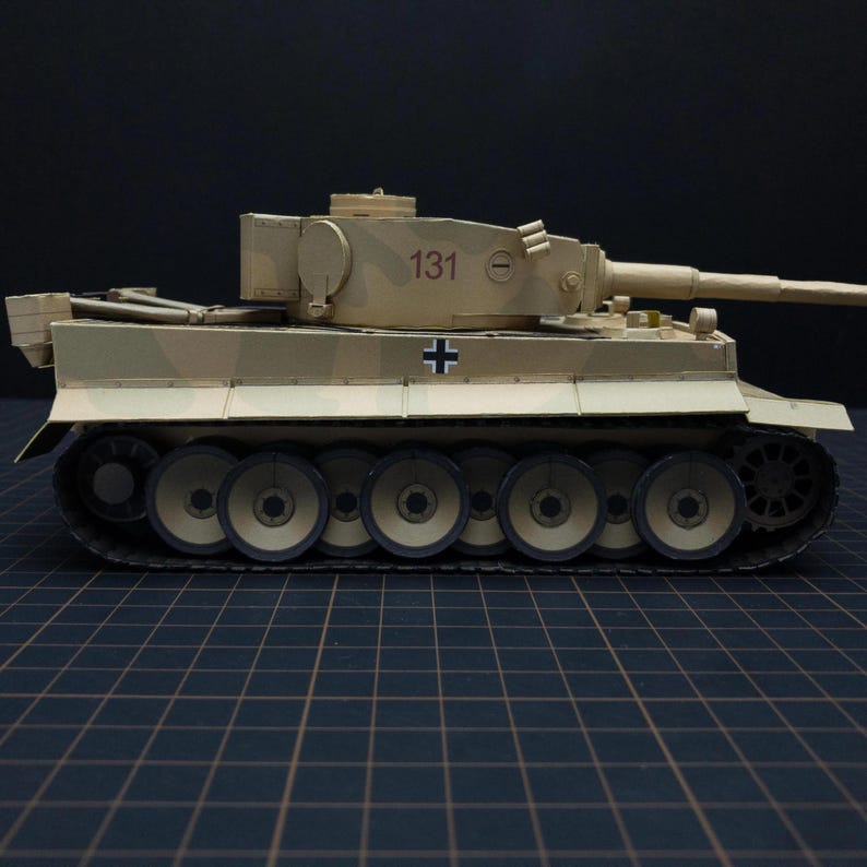 Papercraft Kit Tiger I Tank 3d Paper Model Crafting Kit PDF Plans to ...