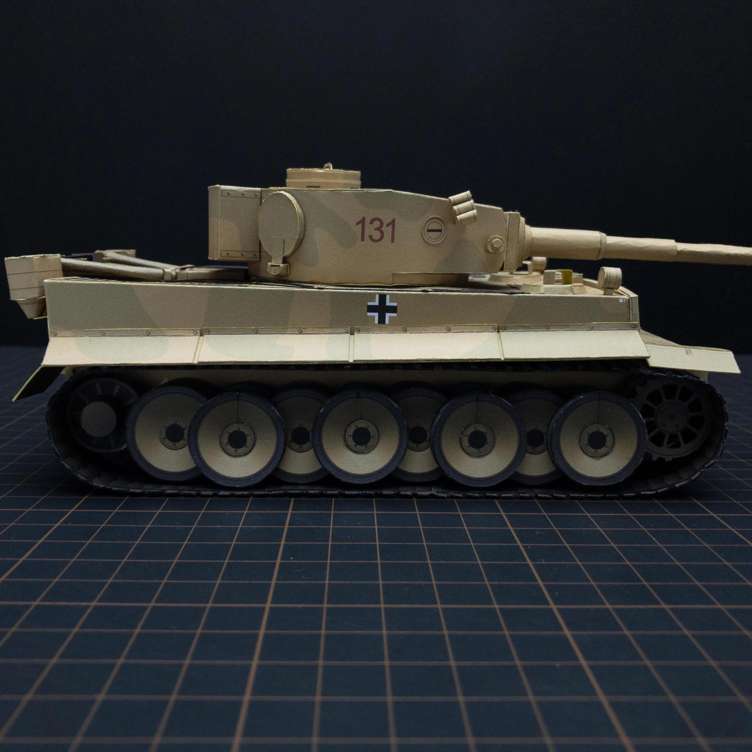 Papercraft Kit Tiger I Tank 3d Paper Model Crafting Kit PDF Plans to ...