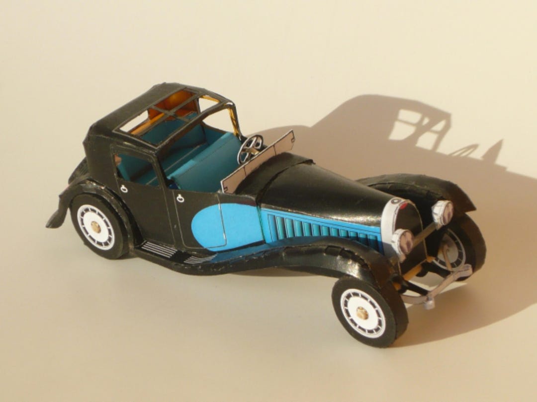 Papercraft Kit Bugatti Royale Coupe Napoleon Car 3d Paper Model ...