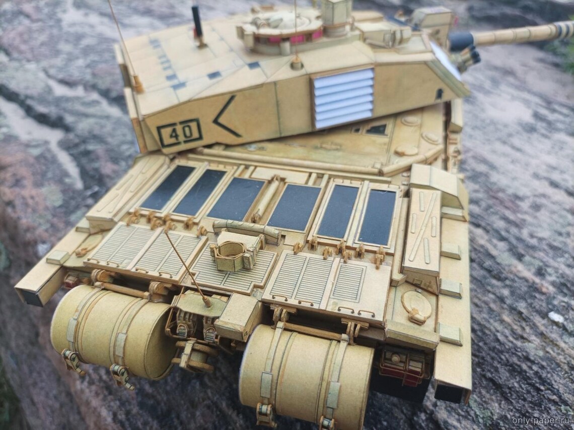 Papercraft Kit Challenger 2 Tank 3d Paper Model Crafting Kit PDF Plans ...