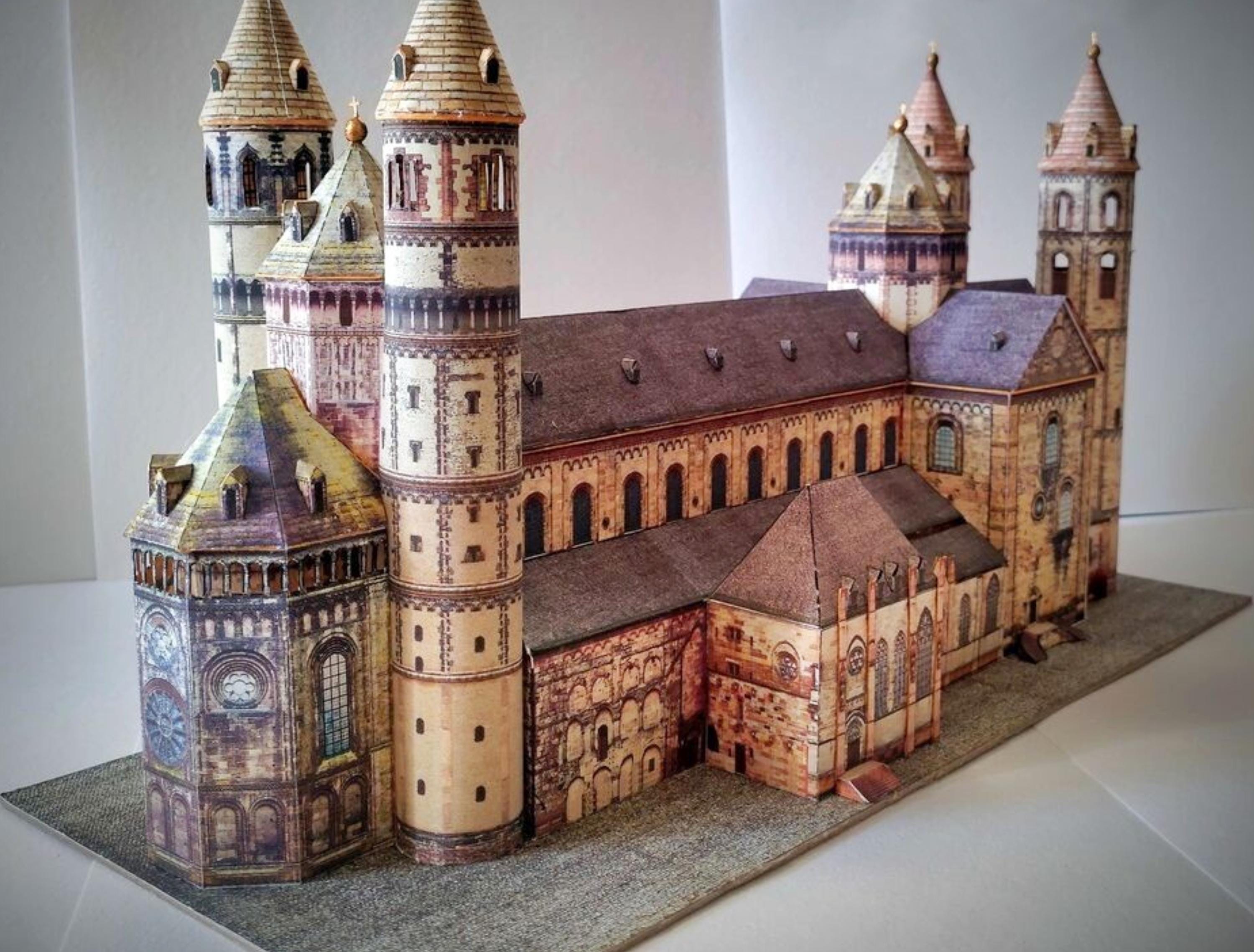 Papercraft Kit Worms Cathedral 3d Paper Model Crafting Kit PDF Plans ...