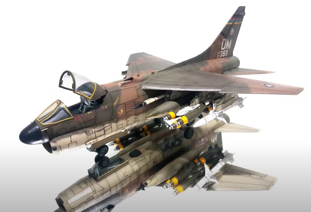 Papercraft Kit Corsair II Airplane 3d Paper Model Crafting Kit PDF ...