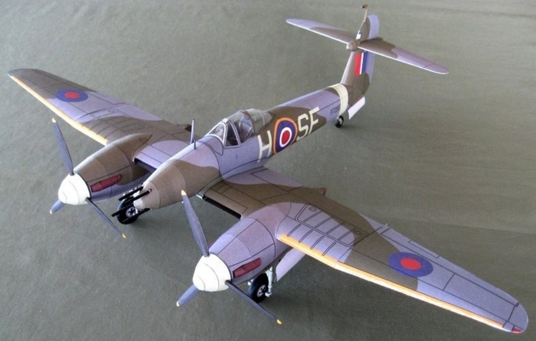 Papercraft Kit Westland Whirlwind Airplane 3d Paper Model Crafting Kit ...