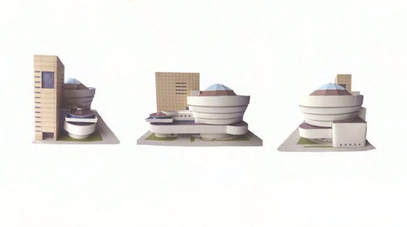 Papercraft Kit NYC Guggenheim Museum 3d Paper Model Crafting Kit PDF ...