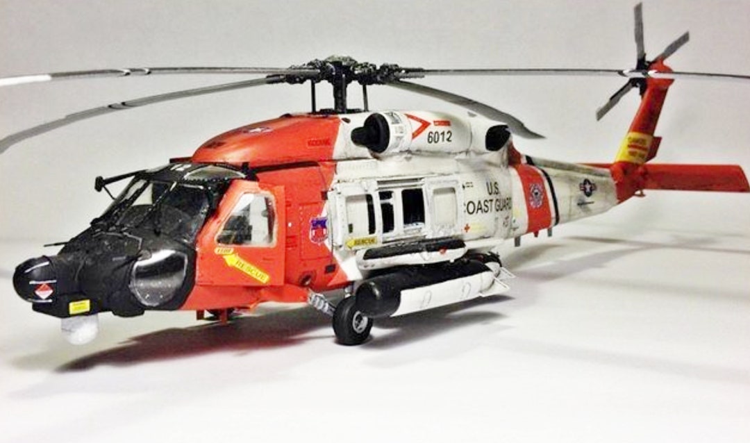 Jayhawk Rescue Helicopter 3d Paper Model Kit PDF File With Plans to ...