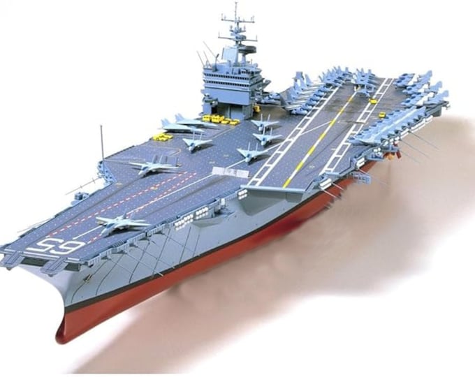 Papercraft Kit USS Arizona Battleship 3d Paper Model Crafting PDF Plans ...