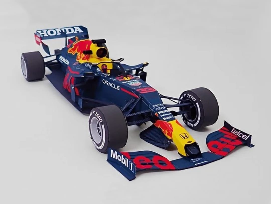 Papercraft Kit F1 Redbull Race Car 3d Paper Model Crafting Kit PDF ...