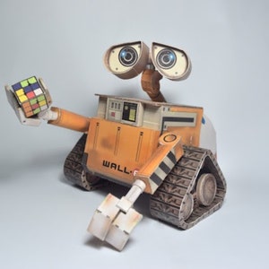 Papercraft Wall-e 3d Paper Model Crafting Kit PDF Plans to Print Cut ...