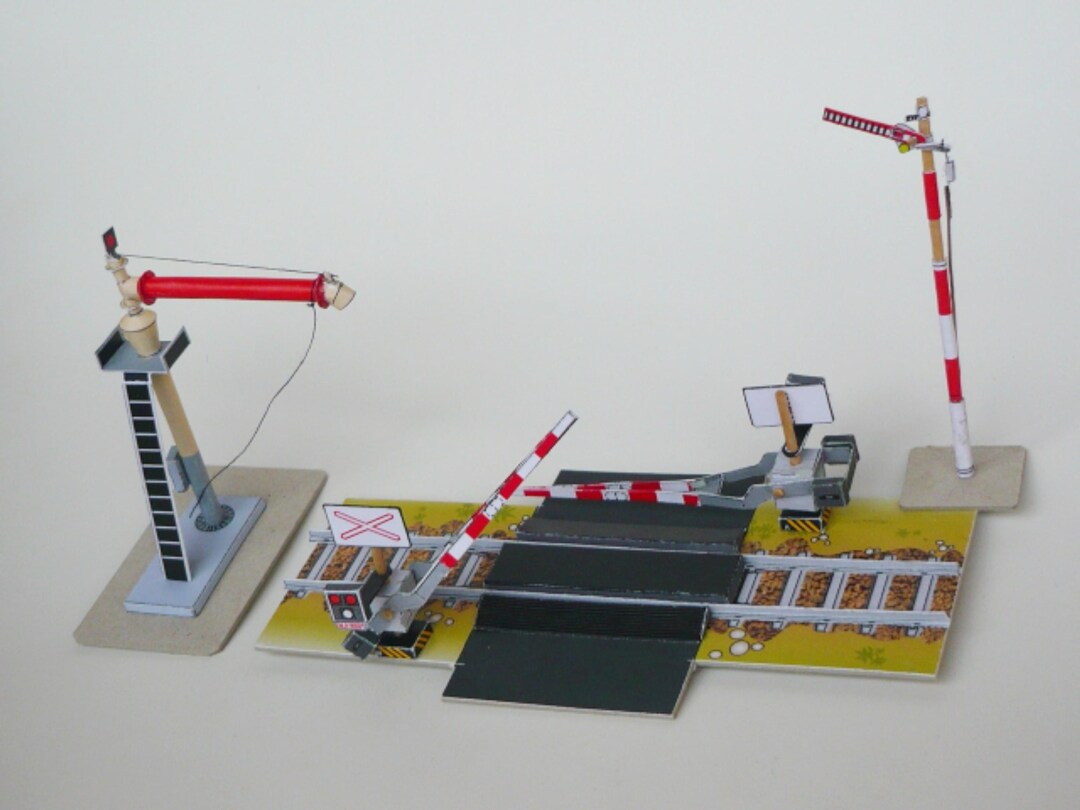 Papercraft Kit Rail Set Bridge Crossing Tracks 3d Paper Model Crafting ...