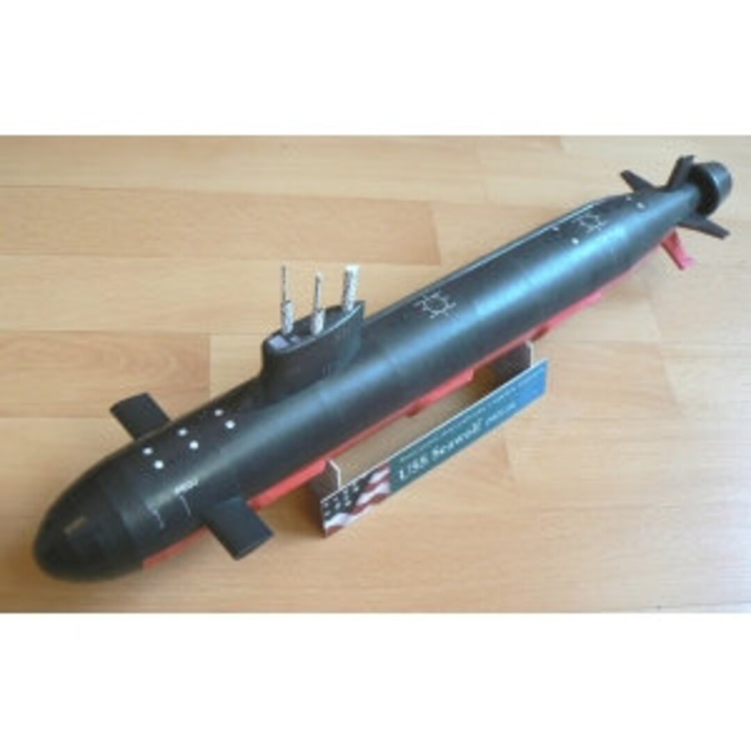 USS Seawolf Submarine, 3d Paper Model Kit. PDF File With Plans to Print ...