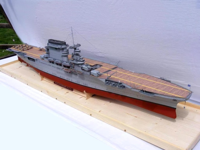 Papercraft Kit USS Lexington Cv-2 Aircraft Carrier 3d Paper Model ...