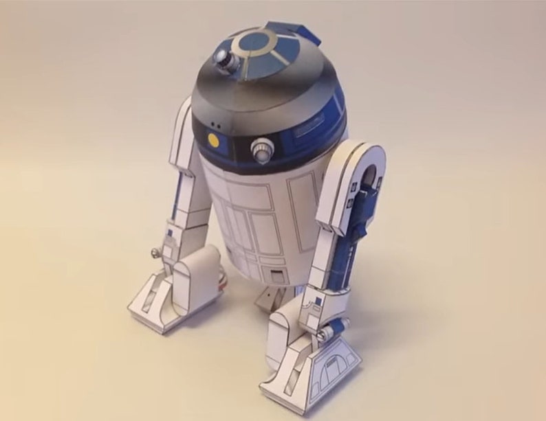 Papercraft Star Wars R2-D2 3d Paper Model Crafting Kit PDF Plans to ...