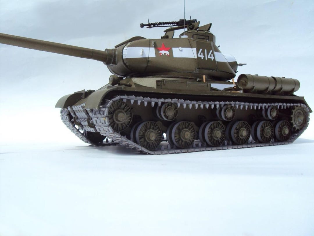Papercraft Kit IS-2 Tank Mass Produced Widespread Heavy Soviet 3d Paper ...