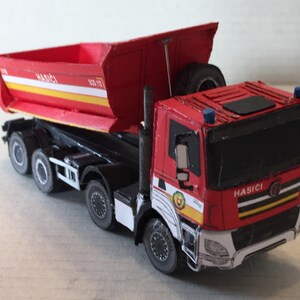 Papercraft Kit Dump Truck 3d Paper Model Crafting Kit PDF Plans to ...