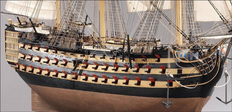 Papercraft Kit HMS Victory Ship 3d Paper Model Crafting Kit PDF Plans ...