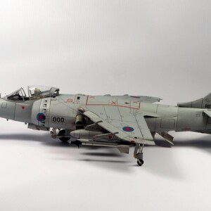 Papercraft Kit Harrier Jet 3d Paper Model Crafting Kit PDF Plans DIY ...